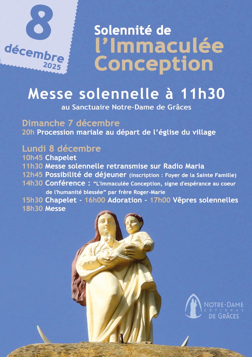 Solennité de l’Immaculée Conception : Sanctuaire Notre-Dame de Grâces ...
